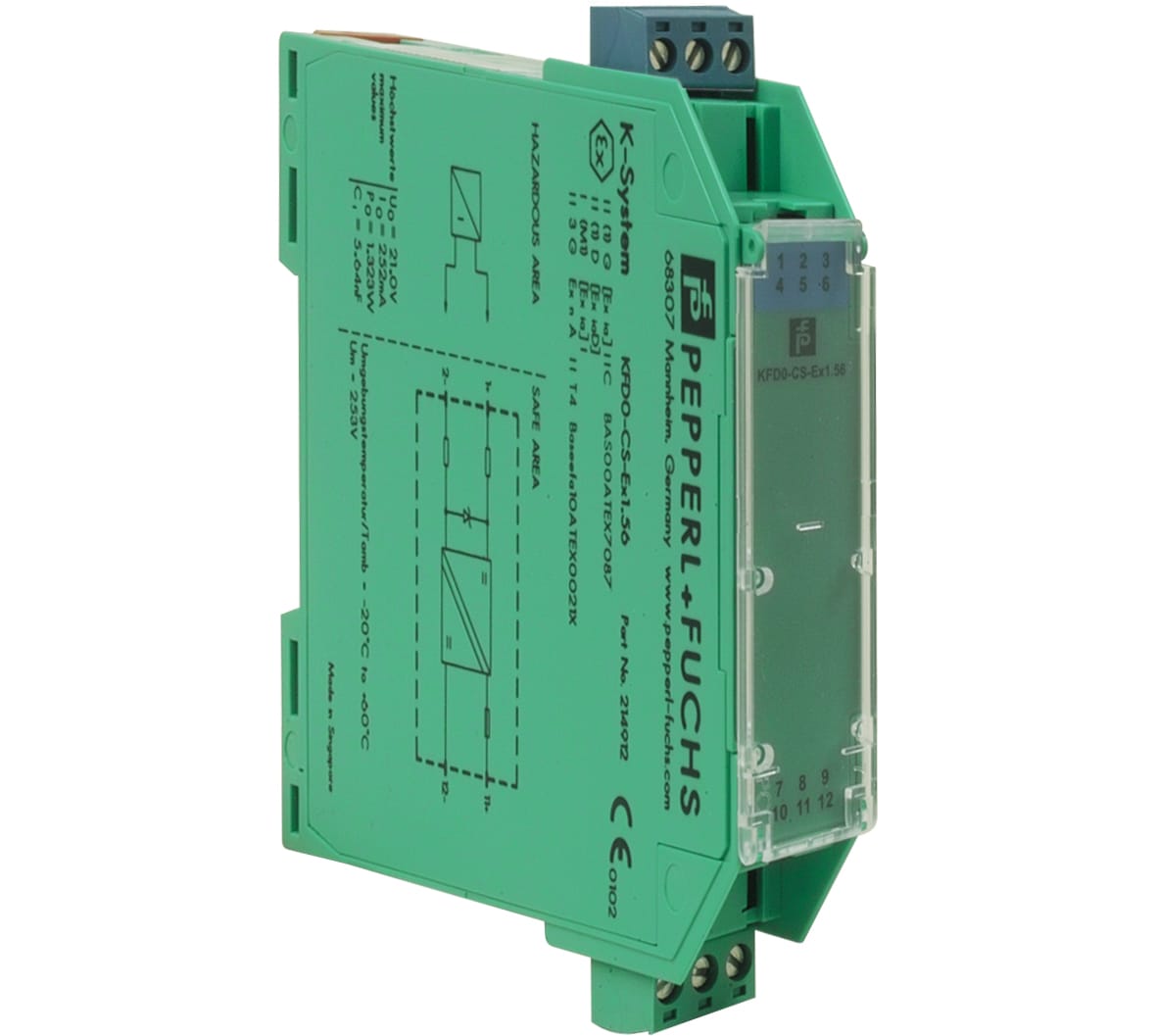 Ex barrier for intrinsic safe detectors Series IQ8Quad Ex (i ...