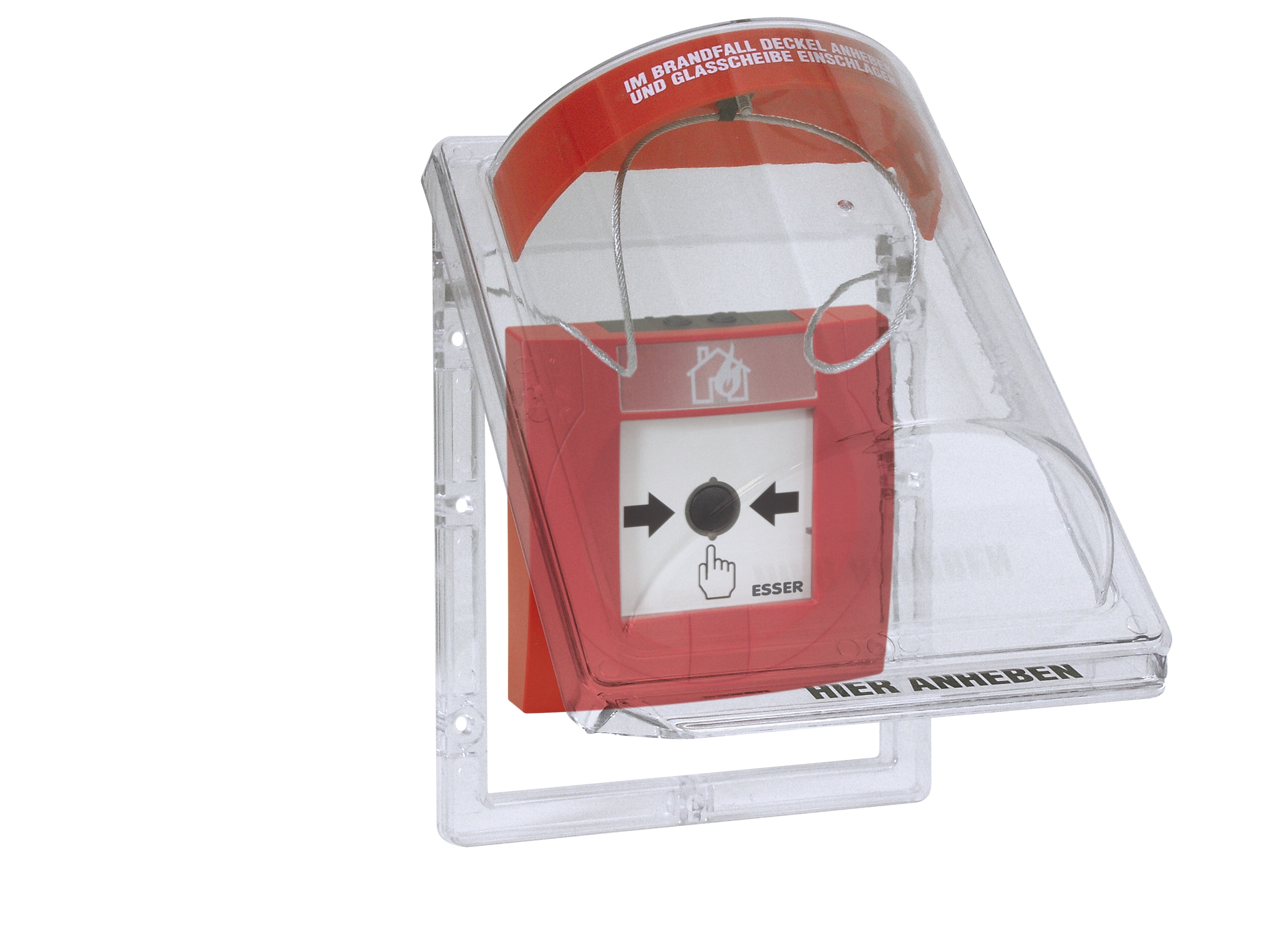 Protective cover for manual call points, English - Business | HLS Austria